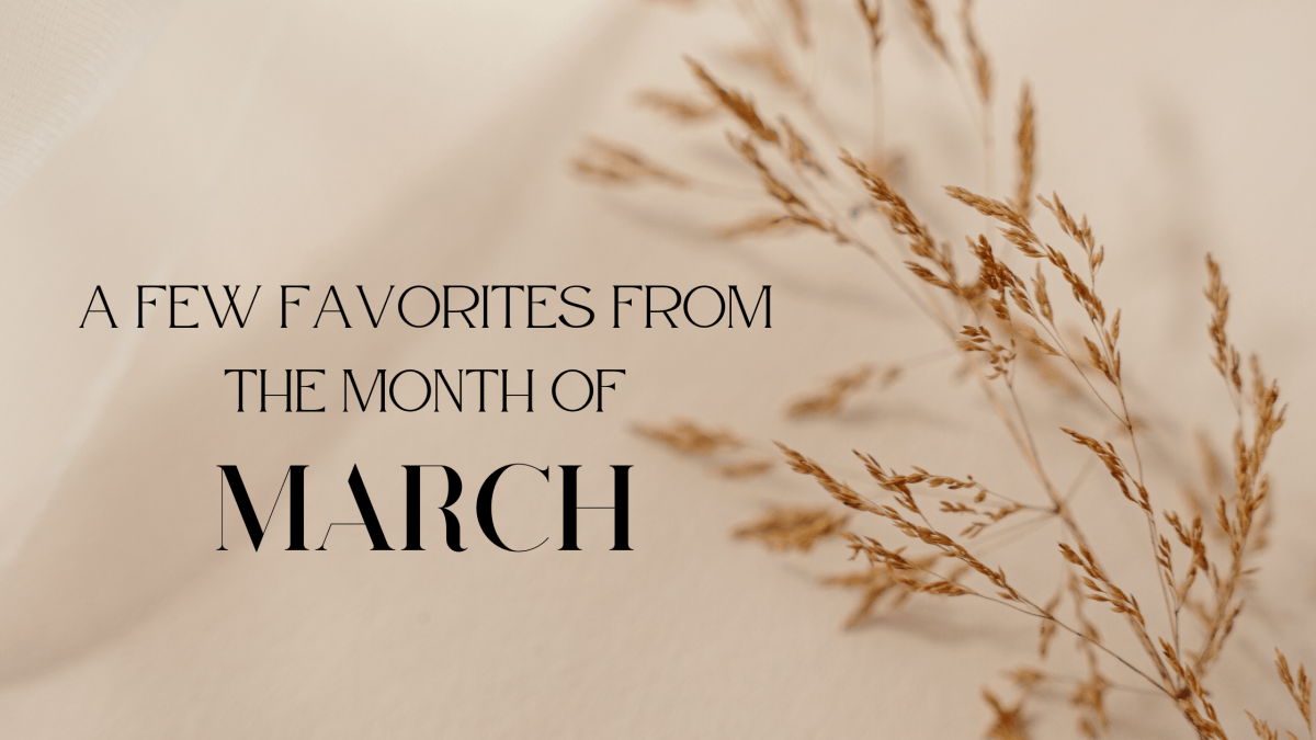 A FEW FAVORITES FROM THE MONTH OF MARCH 2024 – The Few